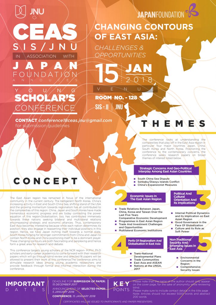 Changing Contours of East Asia: Challenges & Opportunities - The Japan ...